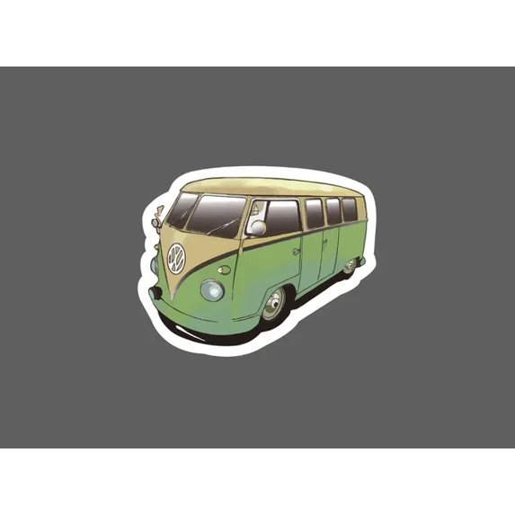 DOPASTICKER Bus Sticker Green Retro Travel Vintage Hippie Sticker Phone ...