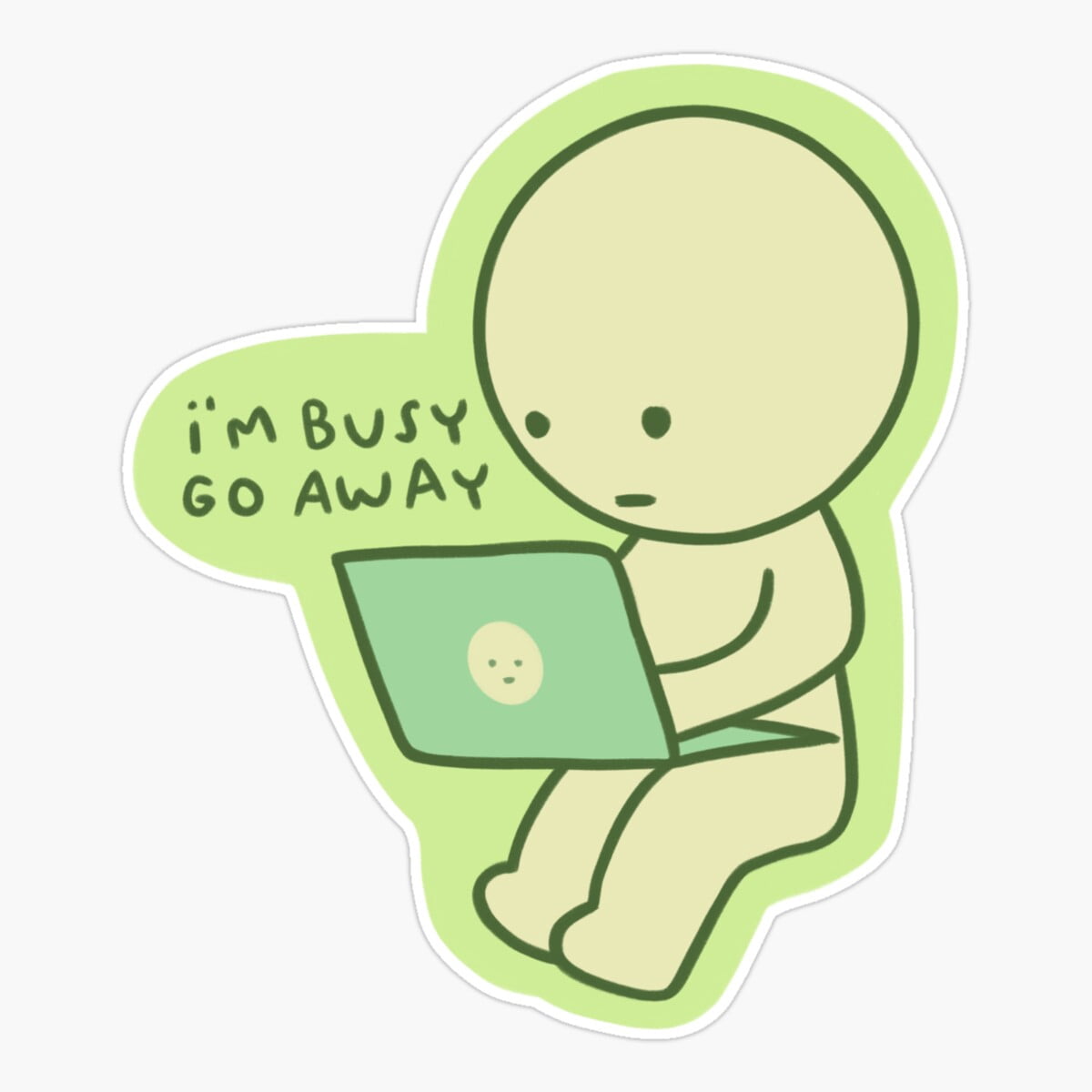 DOPASTICKER Busy Smiski Sticker, Phone Sticker Water Bottle Sticker Car ...