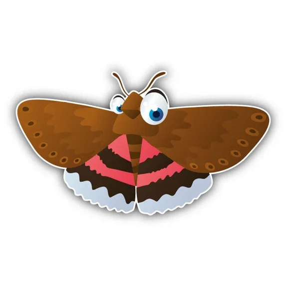 DOPASTICKER Butterfly Cartoon Sticker Decal Phone Decal Water Bottle ...