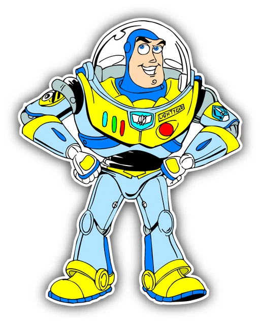 DOPASTICKER Buzz Cartoon Car Sticker Decal Phone Decal Water Bottle ...