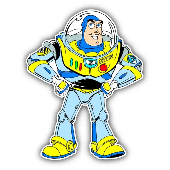 DOPASTICKER Buzz Cartoon Car Sticker Decal Phone Decal Water Bottle ...