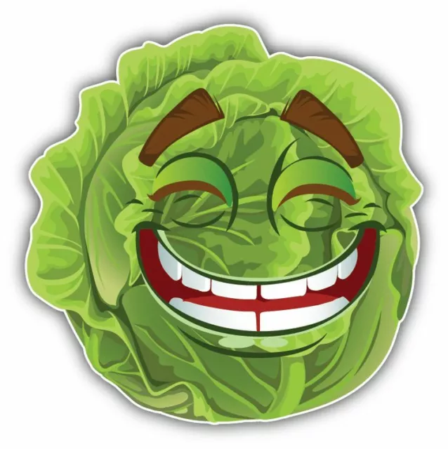 DOPASTICKER Cabbage Laughs Smile Cute Cartoon Sticker Design Phone ...