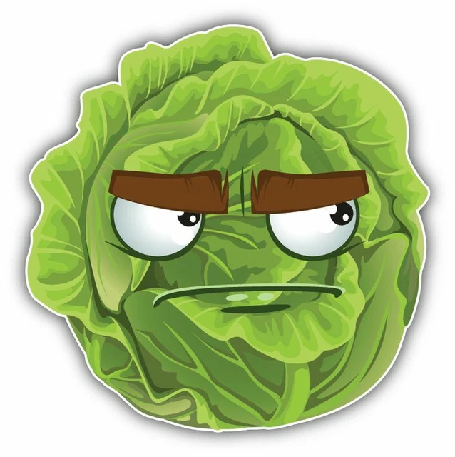 DOPASTICKER Cabbage Vindictive Smile Cute Cartoon Sticker Design Phone ...