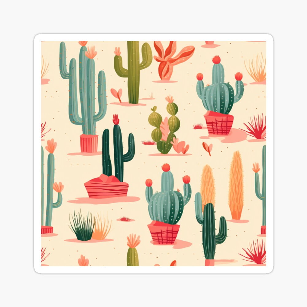 DOPASTICKER Cactus Lovers Sticker Decorative Laptop, Phone Stickers ...