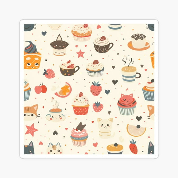 DOPASTICKER Cafã£Â© Chouchou: A Moment Of Tenderness Glossy Sticker ...