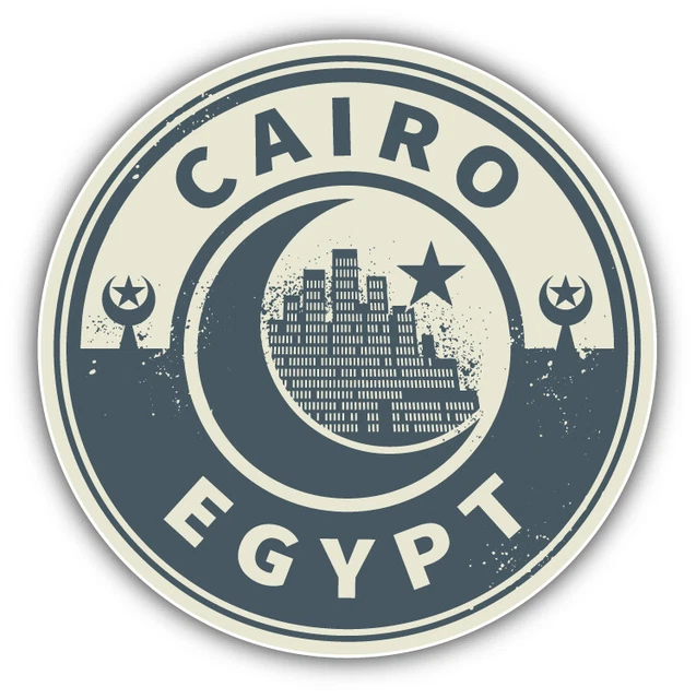 DOPASTICKER Cairo Egypt Travel Emblem Sticker Decal Phone Decal Water ...