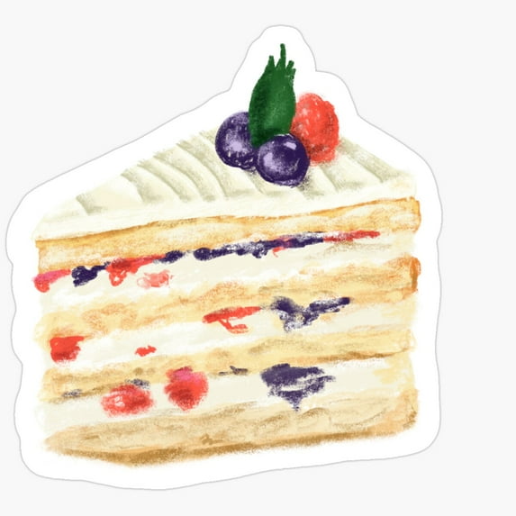DOPASTICKER Cake Sticker Waterproof Sticker For Water Bottles, Laptops ...