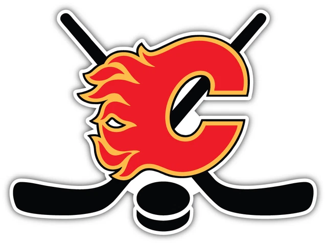 DOPASTICKER Calgary Flames Sticks Sport Car Sticker Phone Water Bottle ...