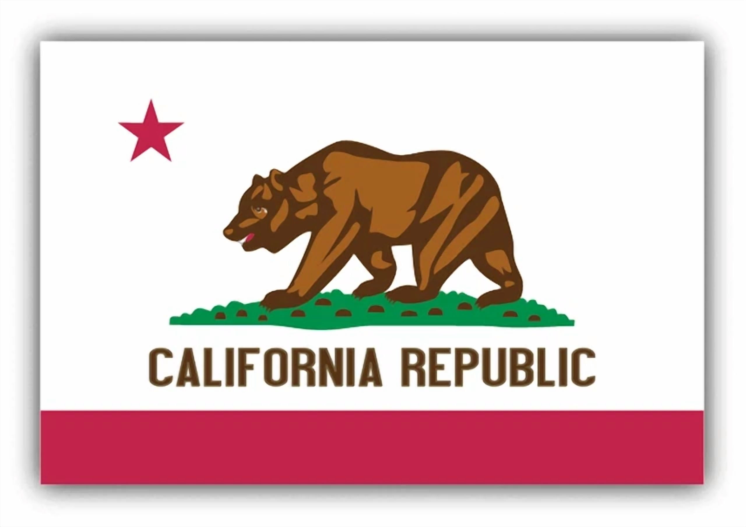 DOPASTICKER California State Flag Sticker Decal Phone Decal Water ...