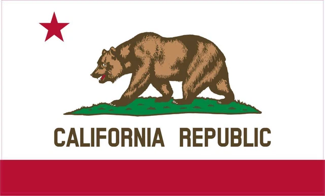 DOPASTICKER California State Flag Sticker State Flag Vehicle Sticker ...