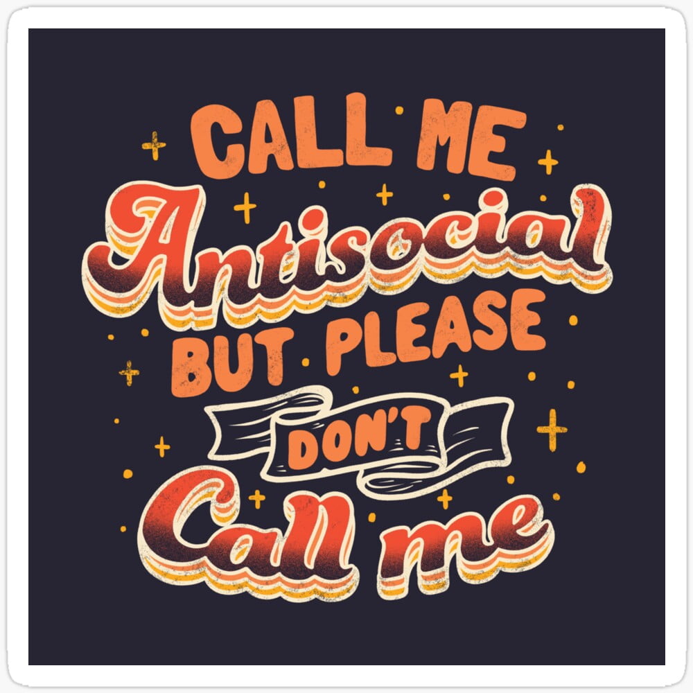 DOPASTICKER Call Me But Please Don'T Call Me Dark Perfect Gift Everyone ...