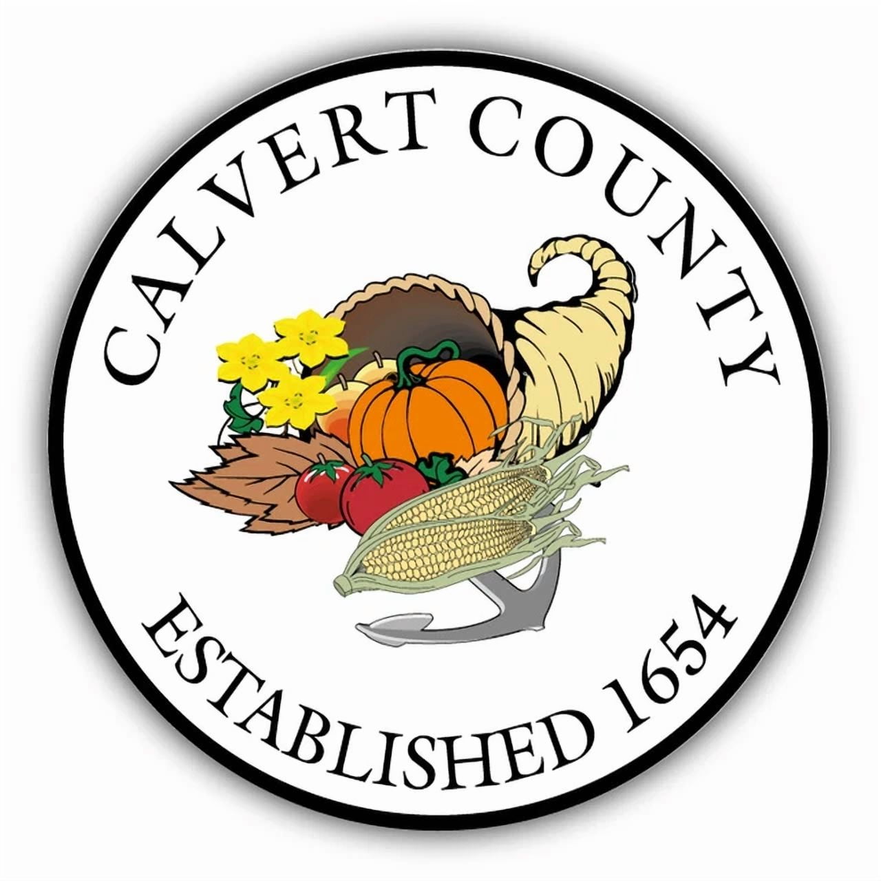 DOPASTICKER Calvert County Seal Sticker Decal Phone Decal Water Bottle ...