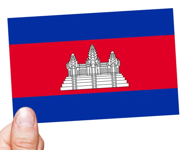 DOPASTICKER Cambodia Flag Sticker Decal Phone Decal Water Bottle ...