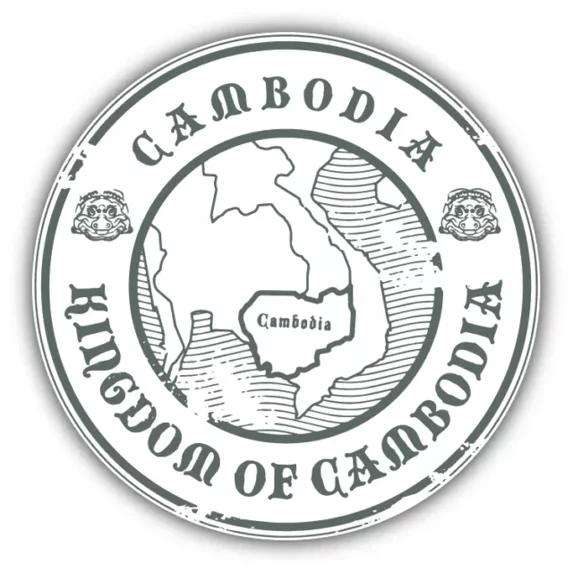DOPASTICKER Cambodia Map Grunge Rubber Stamp Sticker Decal Phone Decal ...