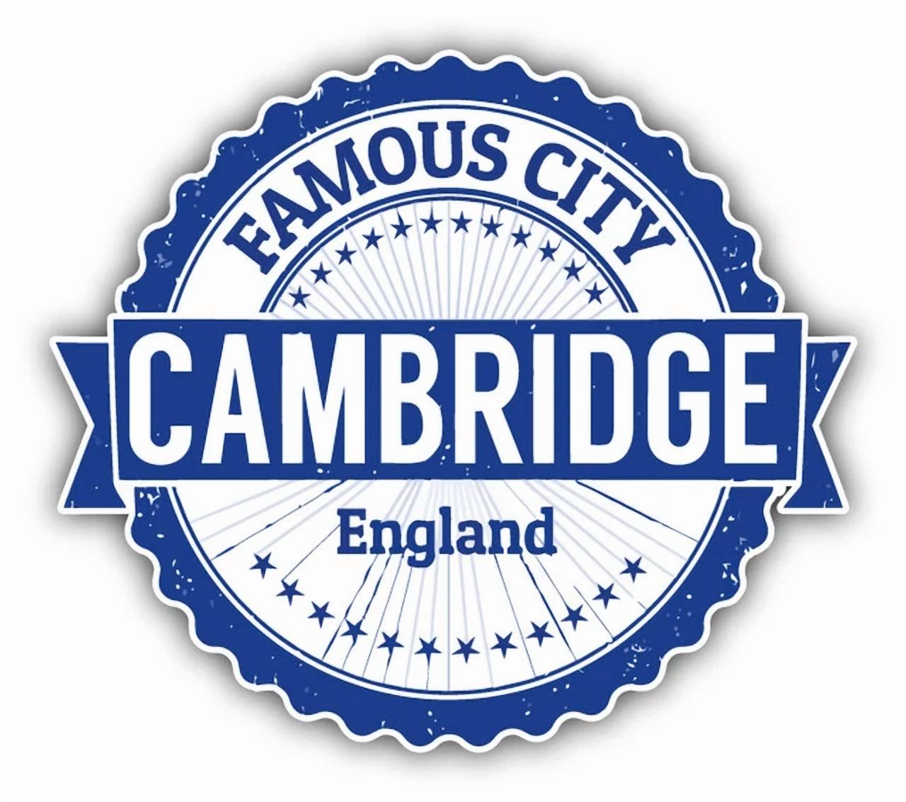 DOPASTICKER Cambridge City England Grunge Travel Sticker Decal Phone ...