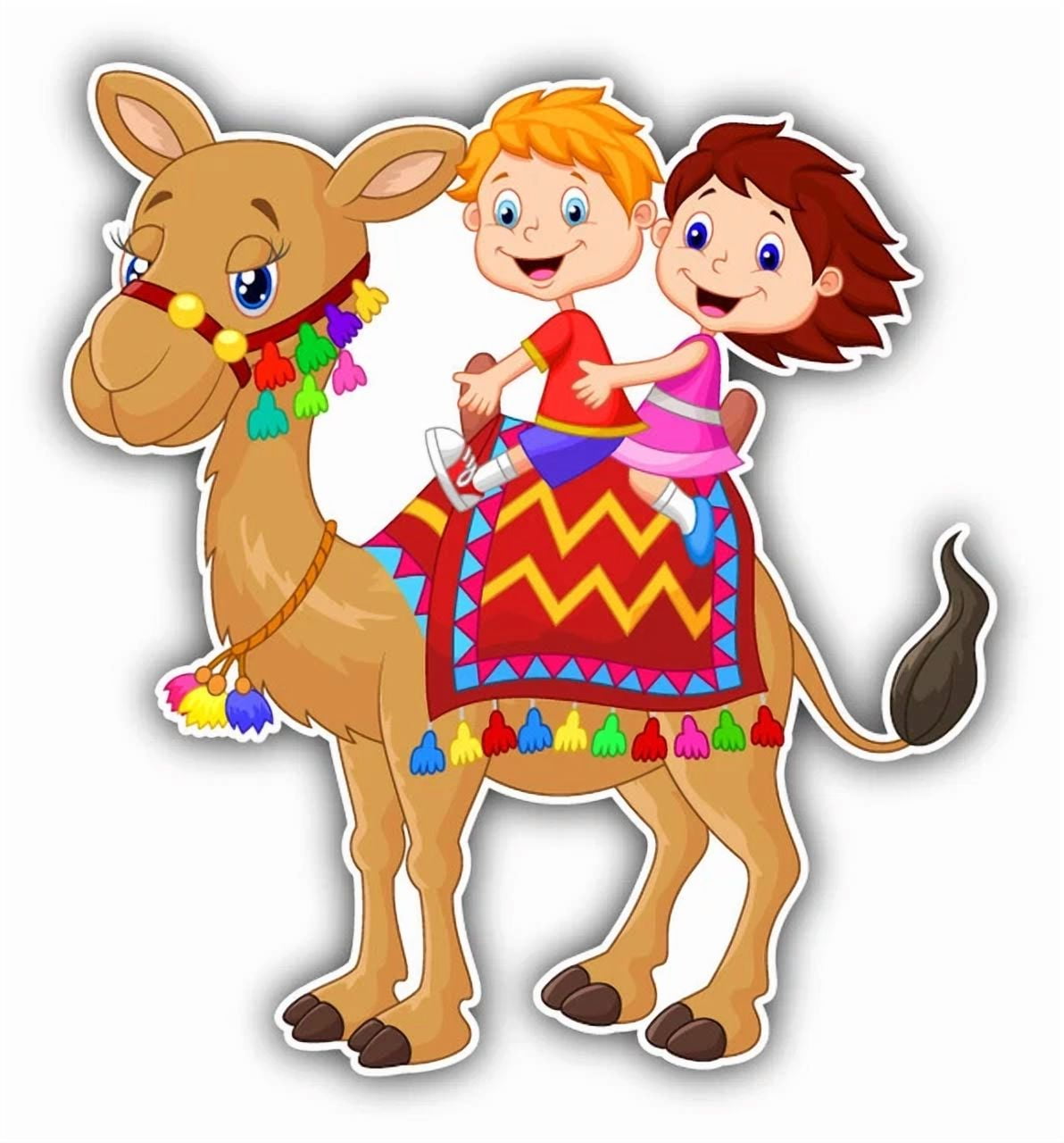 DOPASTICKER Camel Kids Cartoon Car Sticker Phone Water Bottle Stickers ...