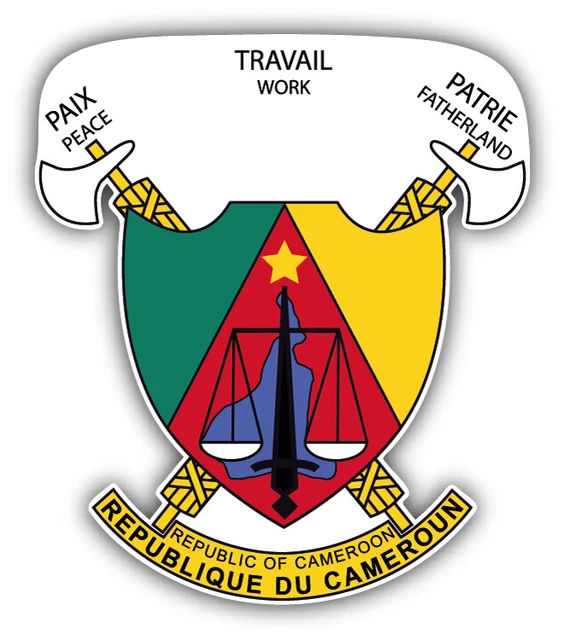 DOPASTICKER Cameroon Coat Of Arms Car Sticker Decal Phone Decal Water ...