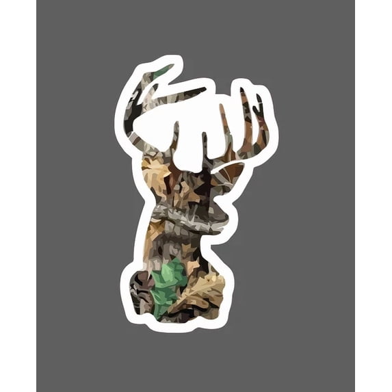 DOPASTICKER Camo Deer Sticker Hunting Nature Wildlife Sticker Phone ...