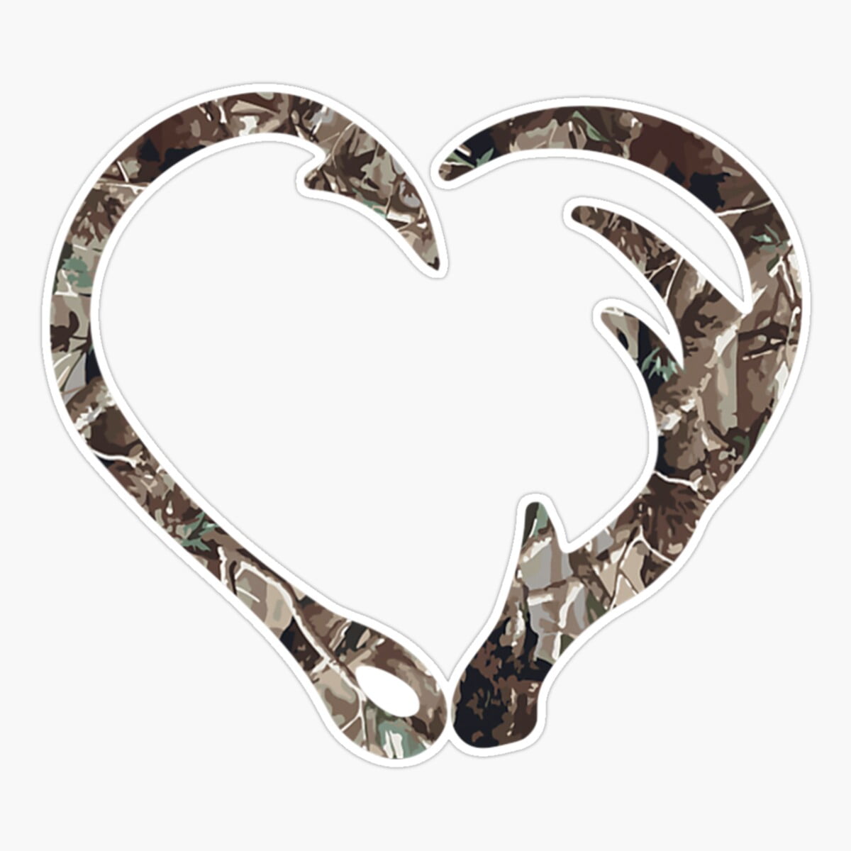 DOPASTICKER Camo Ish Hook Antler Deer Hunting Buck Hunter Dad Boyriend ...
