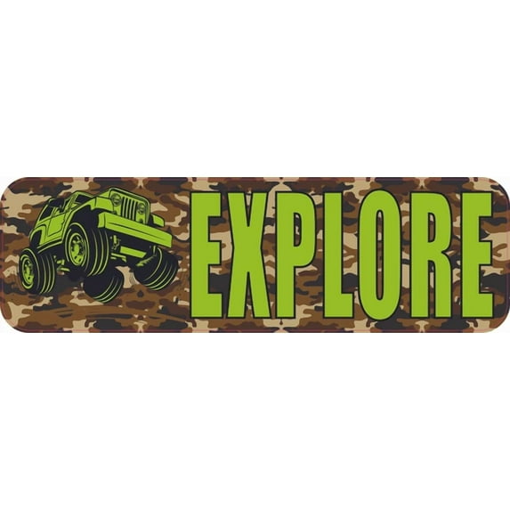 DOPASTICKER Camo Off Road Explore Sticker Phone Sticker, Latop Sticker ...