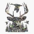 DOPASTICKER Camolauge Whitetail Buck Deer, Camo Lying Ducks, Camo Orest ...