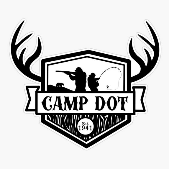 DOPASTICKER Camp Dot Sticker, Phone Sticker Water Bottle Sticker Car ...