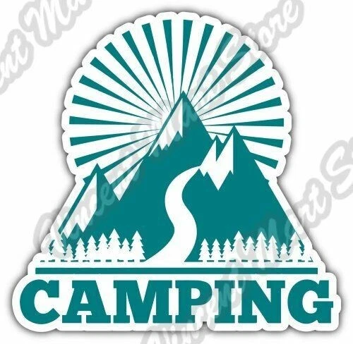 DOPASTICKER Camping Camp Climbing Forest Wild Car Window Sticker Decal ...