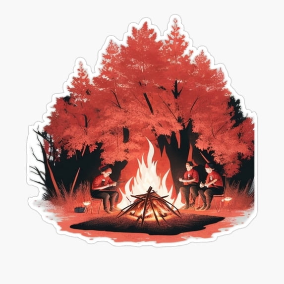 DOPASTICKER Campire Team Sticker, Phone Sticker Water Bottle Sticker ...