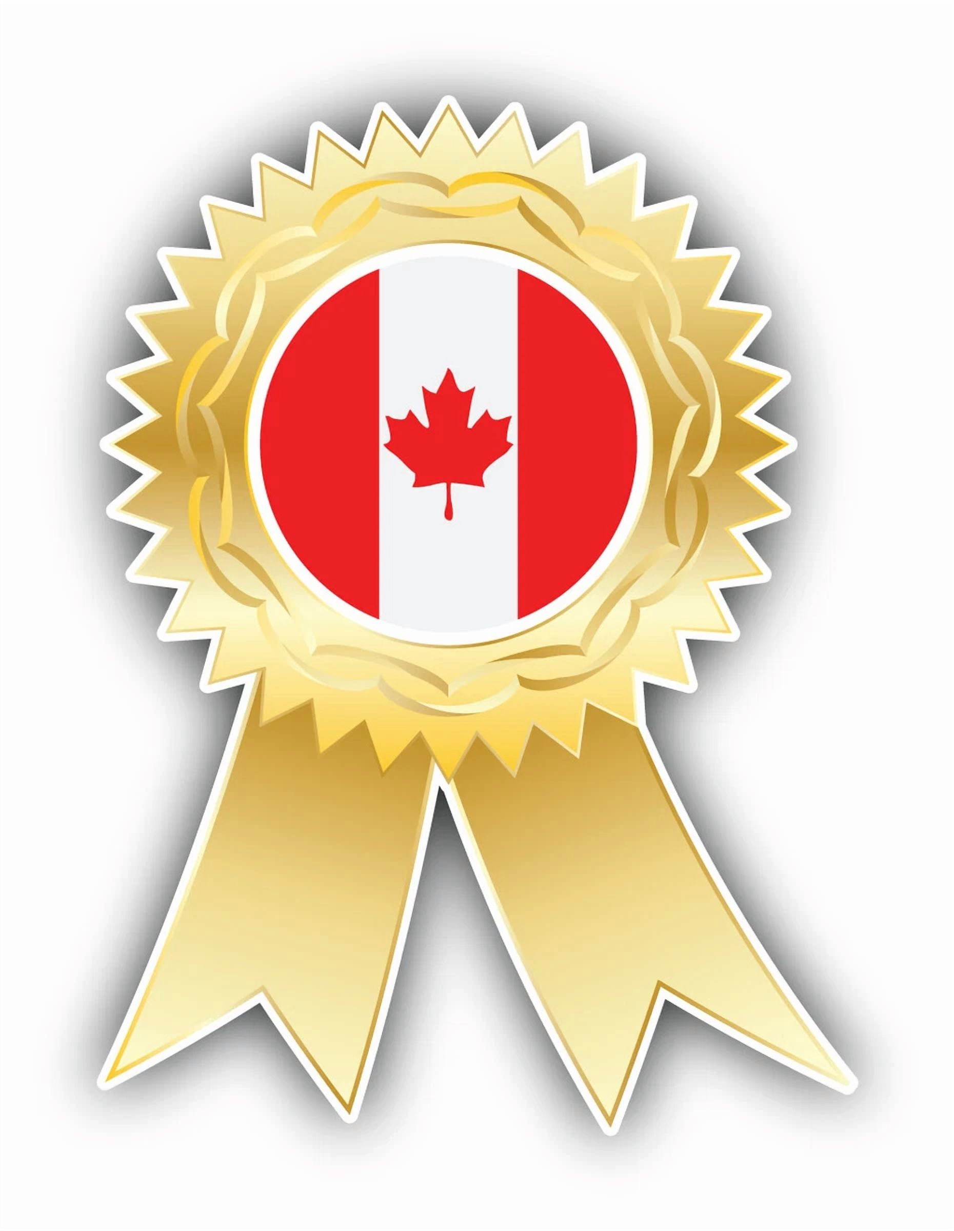 DOPASTICKER Cana.Da Flag Medal Sticker Car Bumper Decal Gift You ...