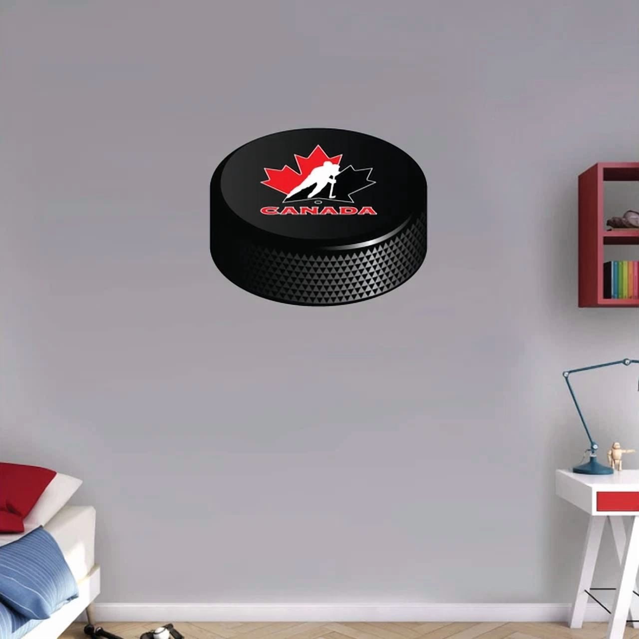 DOPASTICKER Canada Hockey Association Hockey Puck Art Wall Decor ...