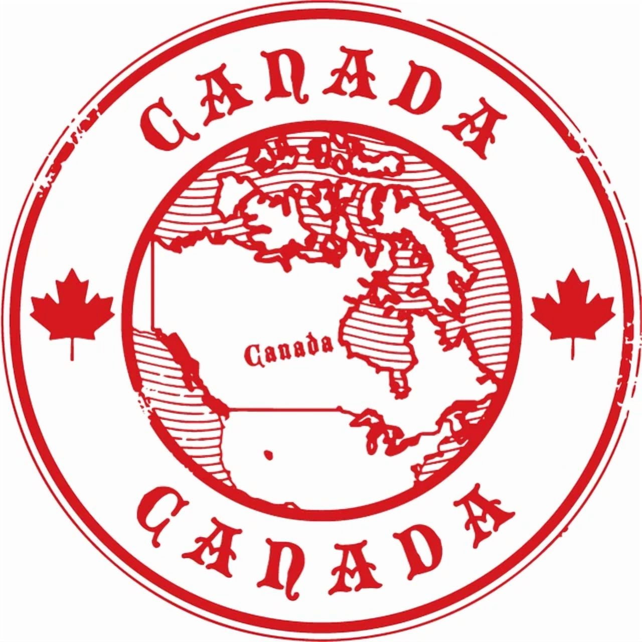DOPASTICKER Canada Round Sticker Decal Phone Decal Water Bottle ...