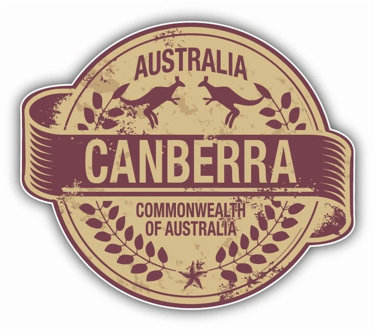 DOPASTICKER Canberra City Australia Grunge Travel Sticker Decal Phone ...