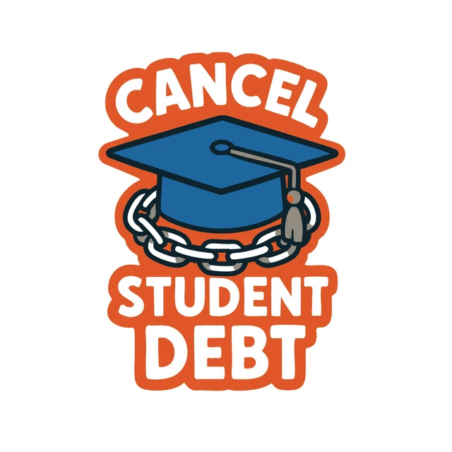 DOPASTICKER Cancel Student Debt Sticker Student Debt Is Violence Decal ...