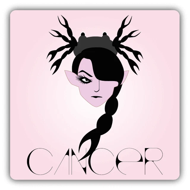 DOPASTICKER Cancer Zodiac Sign Gothic Elf Car Sticker Phone Water ...