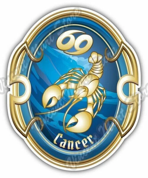 DOPASTICKER Cancer Zodiac Sign Horoscope Astrology Car Sticker Decal ...