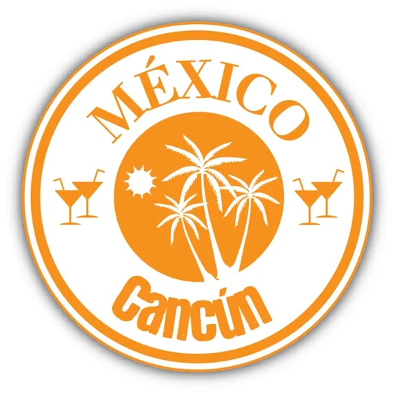 DOPASTICKER Cancun Mexico Travel Stamp Sticker Decal Phone Decal Water ...
