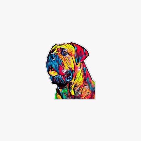 DOPASTICKER Cane Corso Dog Sticker Italian Mastiff Head Sticker, Phone ...