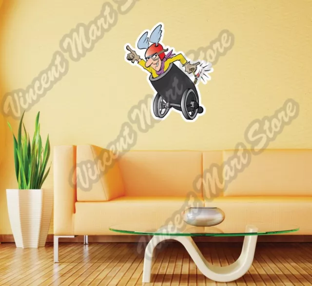 DOPASTICKER Cannon King Man Cartoon Gift Idea Wall Sticker Room ...