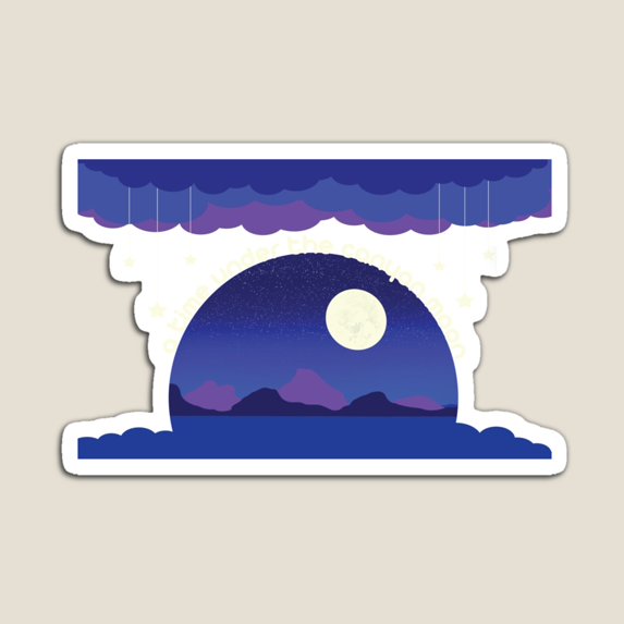 DOPASTICKER Canyon Moon Sticker Decorative Laptop, Phone Stickers ...