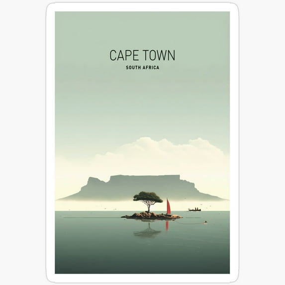 DOPASTICKER Cape Town Wall Art Sticker Waterproof Sticker For Water ...