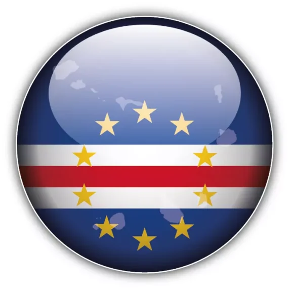 DOPASTICKER Cape Verde Map Flag Sticker Decal Phone Decal Water Bottle ...