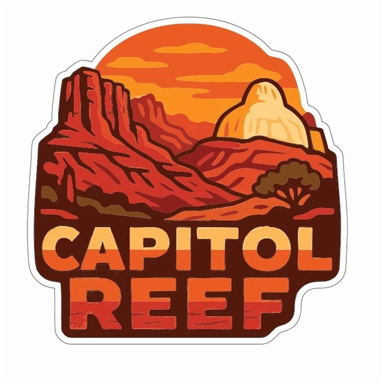 DOPASTICKER Capitol Reef National Park Decal Sticker - Us National ...