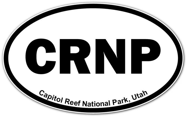 DOPASTICKER Capitol Reef National Park Utah Usa Oval Car Window Sticker ...
