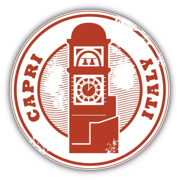 DOPASTICKER Capri City Italy Rubber Sticker Decal Phone Decal Water ...