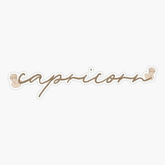 DOPASTICKER Capricorn Zodiac Sign Sticker, Phone Sticker Car Stickers ...