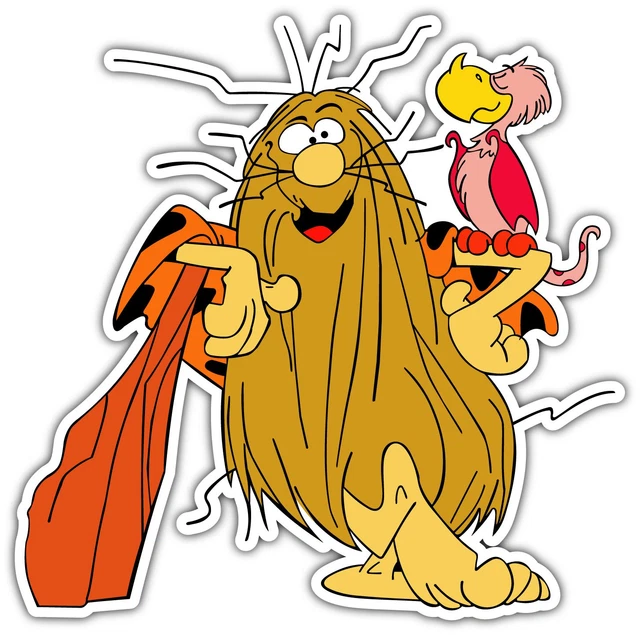 DOPASTICKER Captain Caveman Kids Cartoon Car Window Locker Sticker ...
