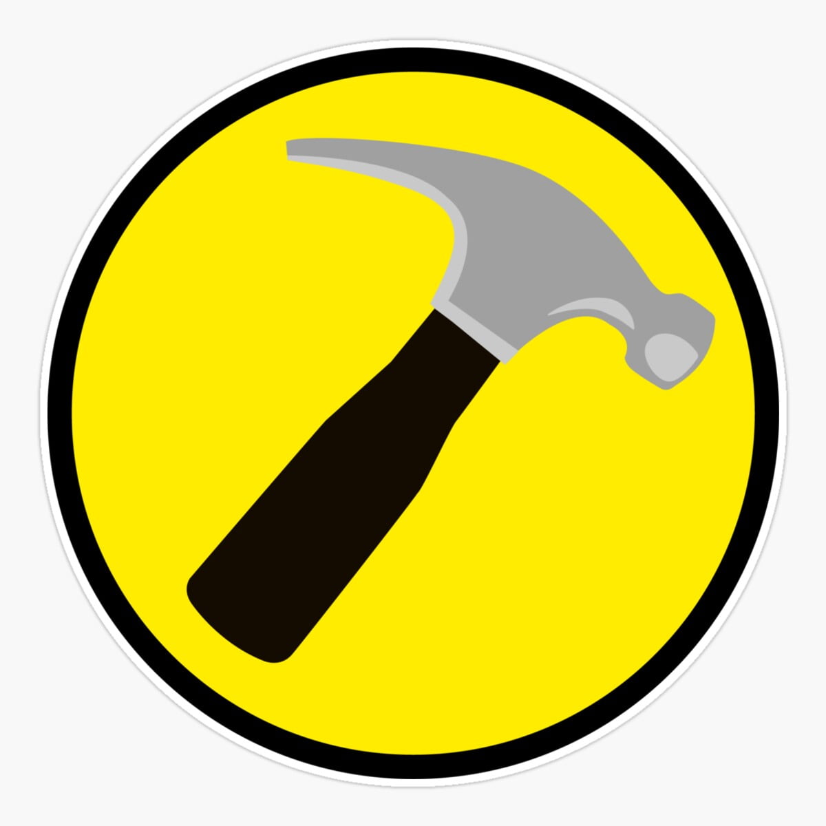 DOPASTICKER Captain Hammer (Outlined) Sticker, Phone Sticker Car ...