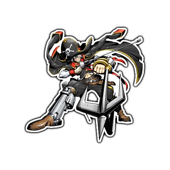 DOPASTICKER Captain Hookmon Sticker Decal Phone Decal Water Bottle ...