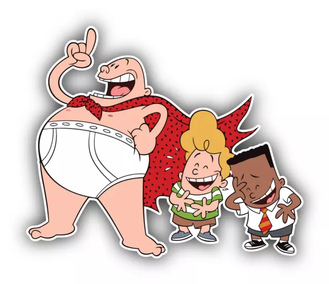 DOPASTICKER Captain Underpants Cartoon Sticker Decal Phone Decal Water ...
