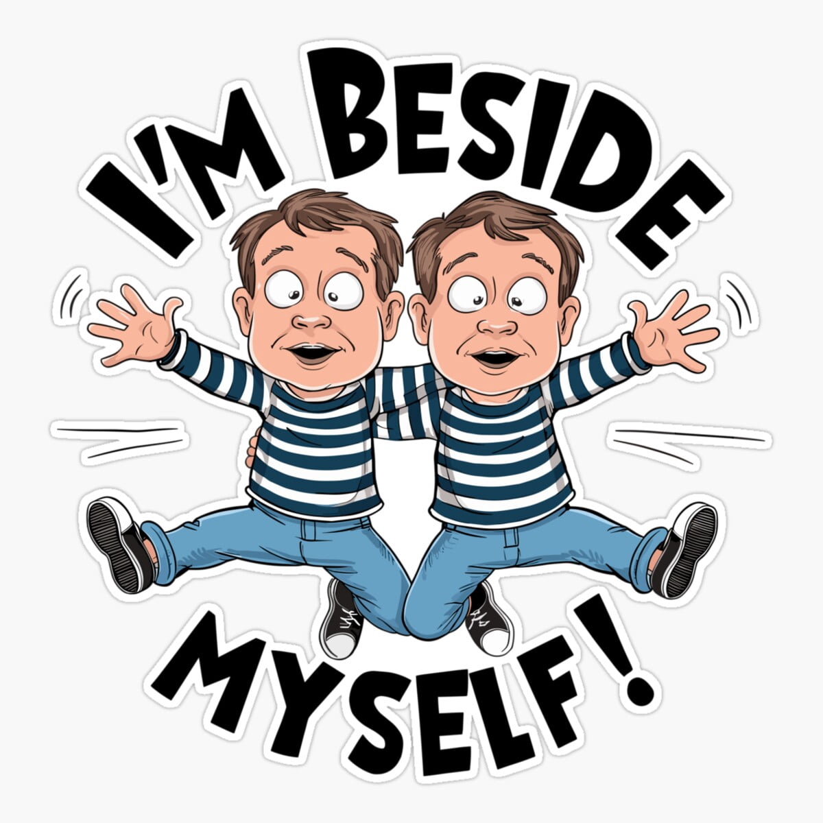 DOPASTICKER Capturing Emotion "I'M Beside Myself!" Male Edition Sticker ...